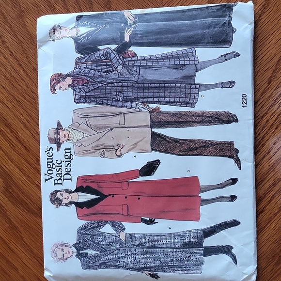Vogue | Other | Vintage Vogue Basic Design Coat Pattern 22 Size 10 ...